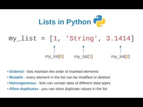 ёяул Python Lists Explained Beginner Friendly Tutorial ёярн Youtube