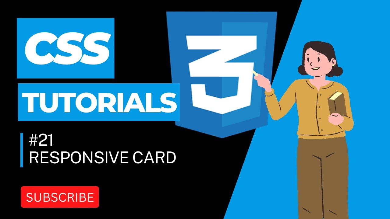 Css Tutorial 21 Responsive Card Youtube