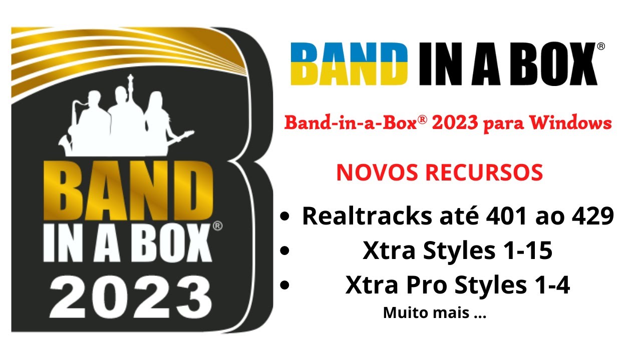 Band In A Box 2023 Lançamento Youtube