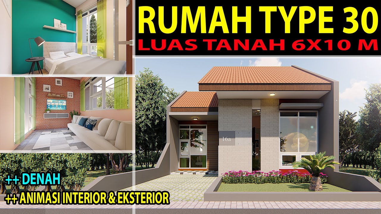 Denah Rumah Subsidi Type 30 60 Modern Minimalis