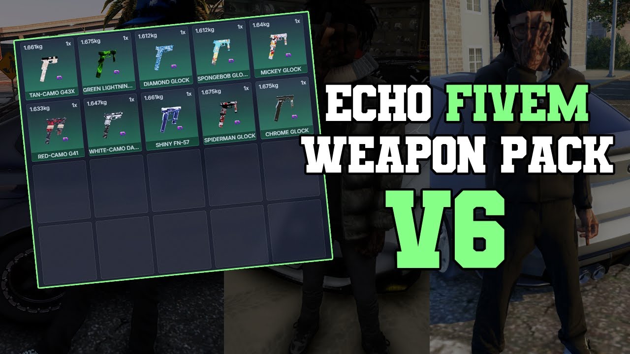Echo Weapon Pack V6 10 High Quality Semi Serious Based Weapons For