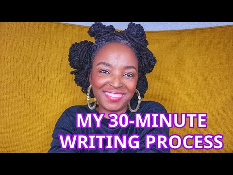My 30 Minute Writing Process Writingprocess Writing Youtube