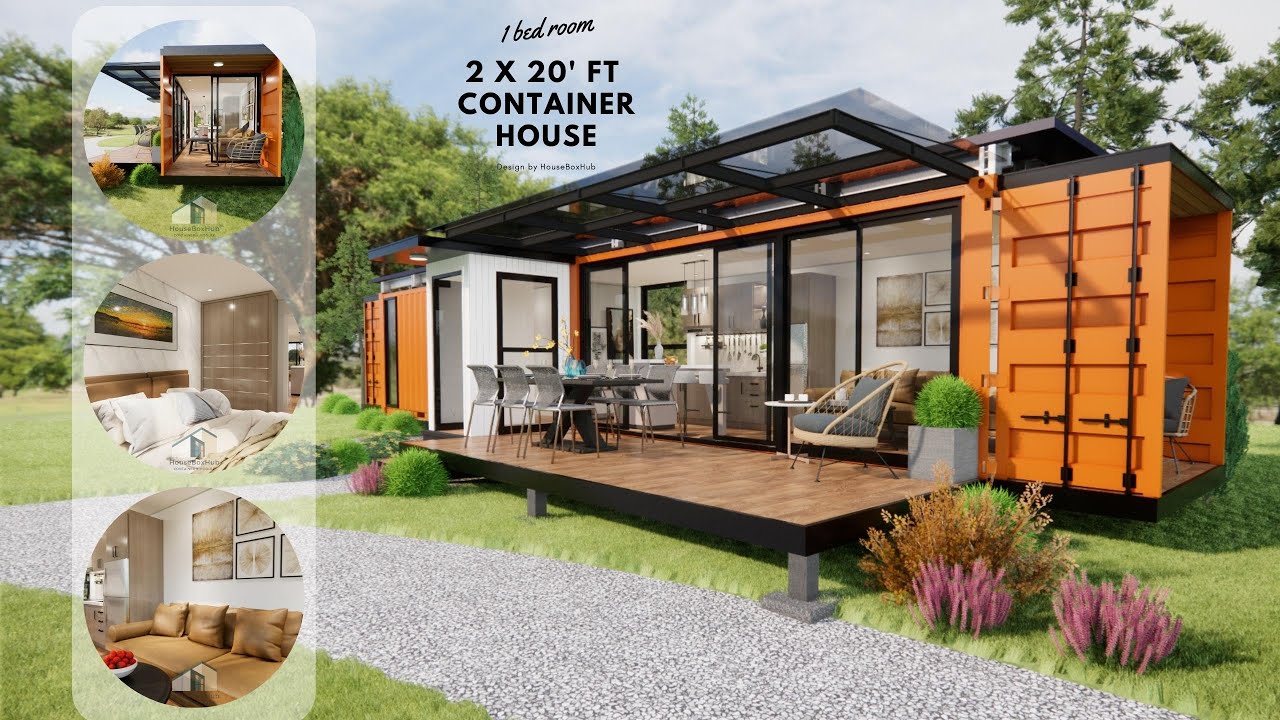 Container House 1 Bedroom Modern And Luxury 2 X 20 Ft Youtube