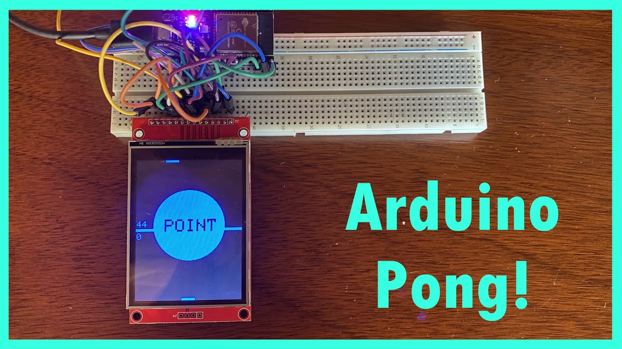 Arduino Pong Game Tutorial For Beginners Youtube