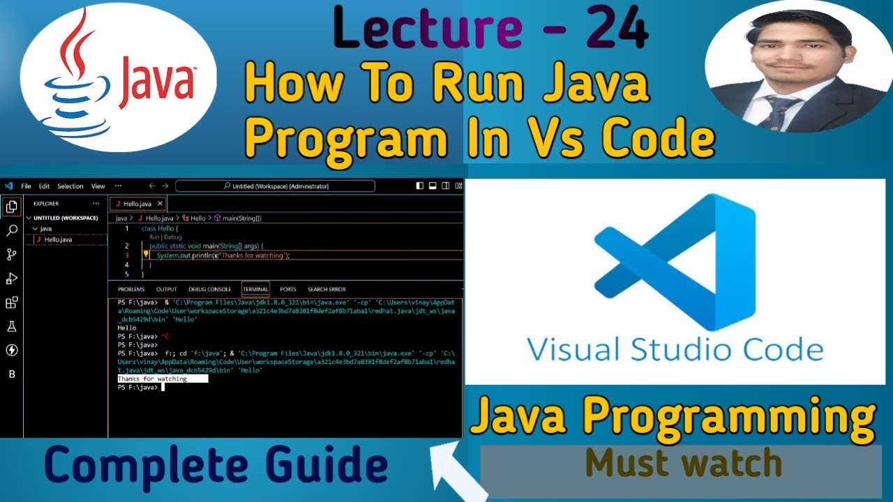 How To Run Java Program In Visual Studio Code Vs Code Extension For