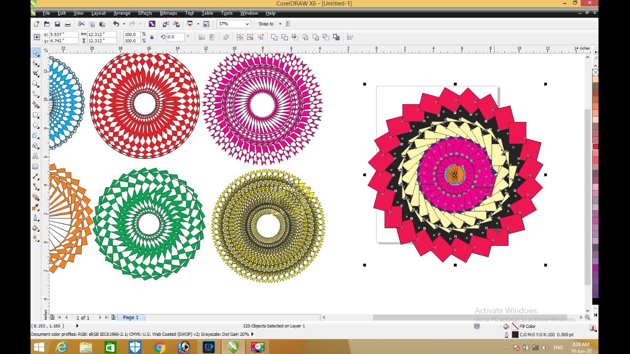 How To Create Flower In Coreldraw At Weldon Fritz Blog