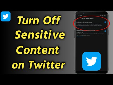 How To Turn Off Twitter Sensitive Content Setting Turn Off Sensitive