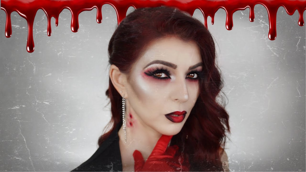 Quick Glamorous Vampire Halloween Makeup Tutorial Youtube