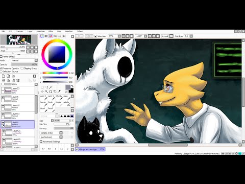 Speedpaint Alphys And Endogeny Undertale Youtube
