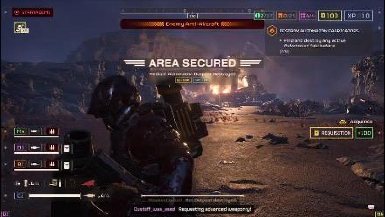 Helldivers 2 Orbital Ems Strike Vs Automatons Youtube