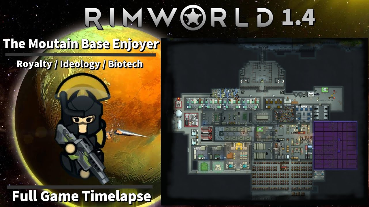Rimworld 1 4 The Mountain Base Enjoyer Full Game Timelapse Youtube