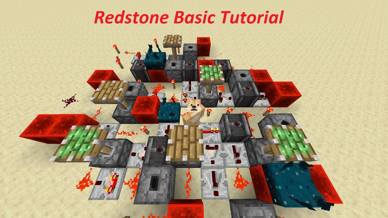 Minecraft Basic Redstone Tutorial Youtube