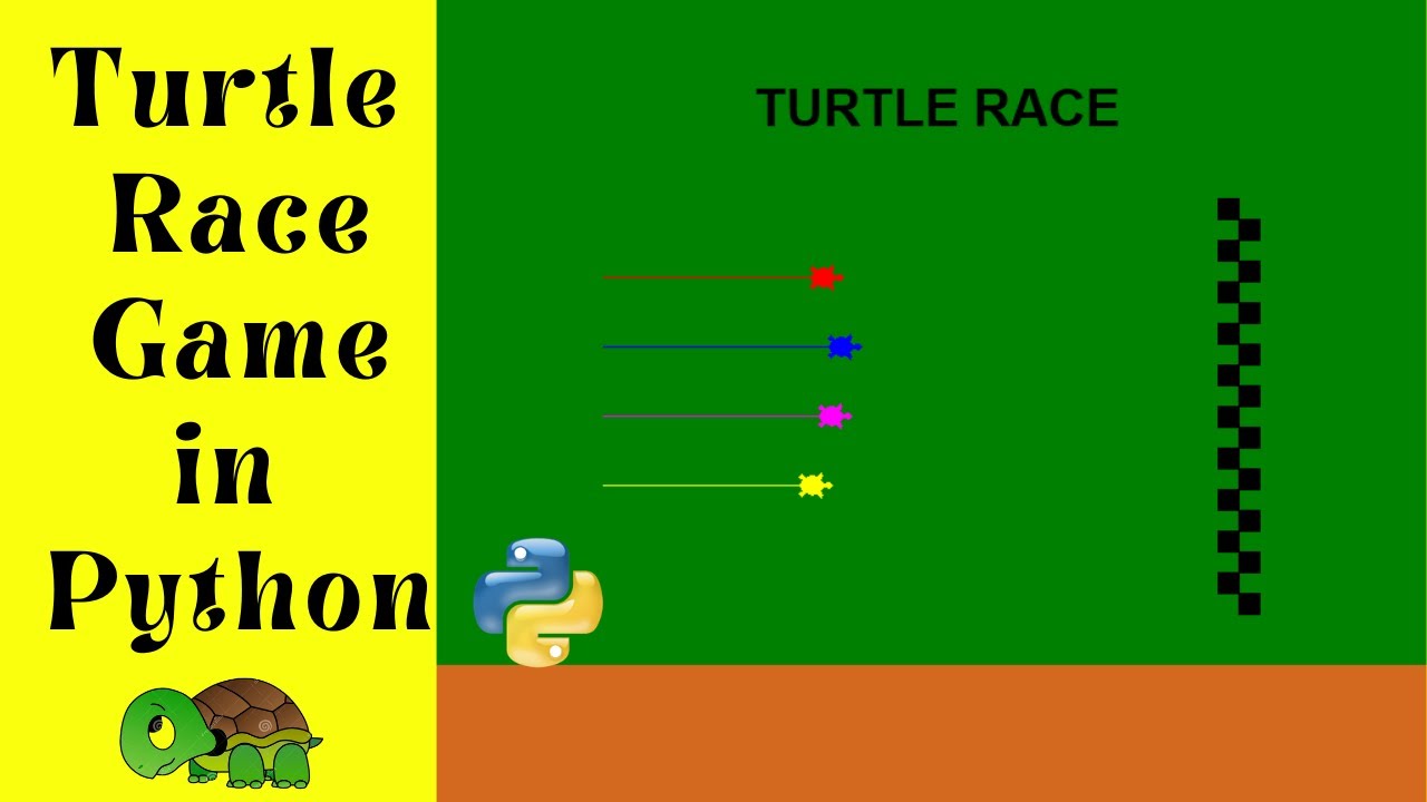 Turtle Race Game In Python Python Turtle Graphics Tutorial 30