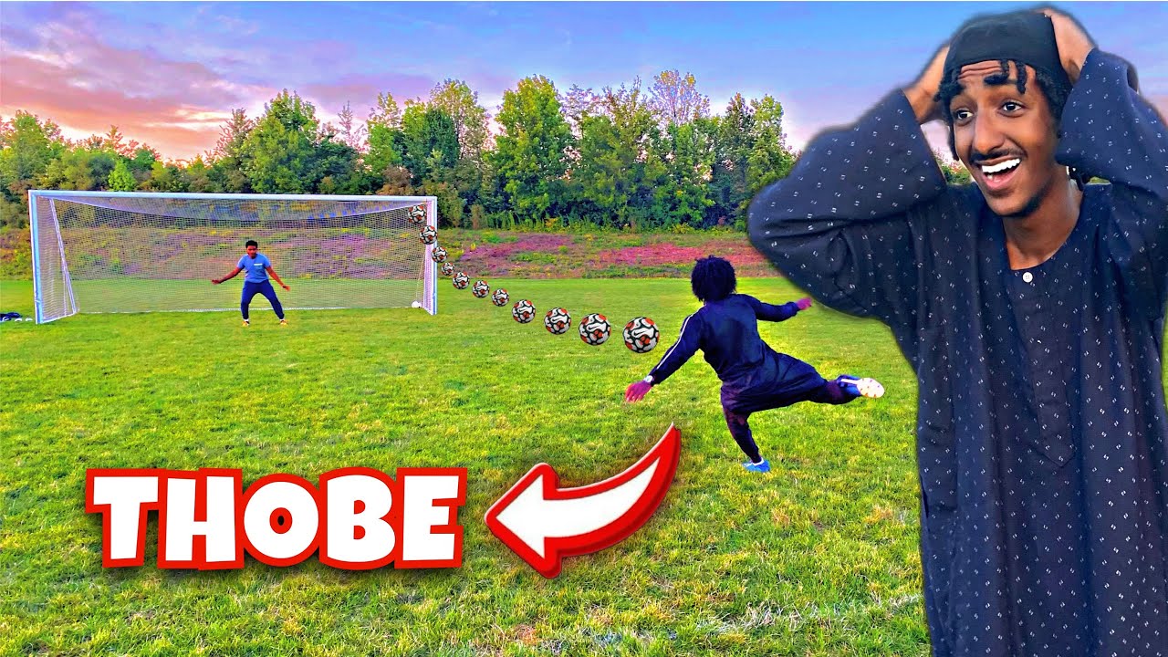 Volley Football Challenge In Traditional Thobes Youtube