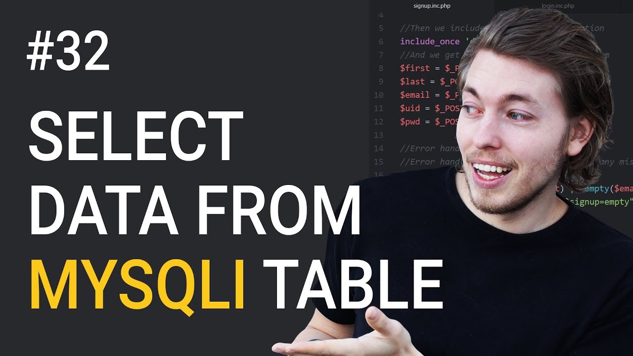 32 Select Data From Mysql Database Php Tutorial Learn Php