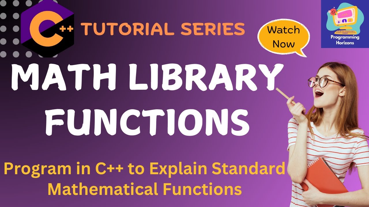 C Math Library Mathematical Functions In C Youtube