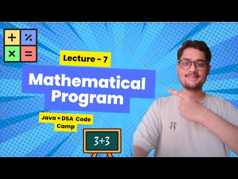 Mathematical Program In Java Lecture 7 Youtube