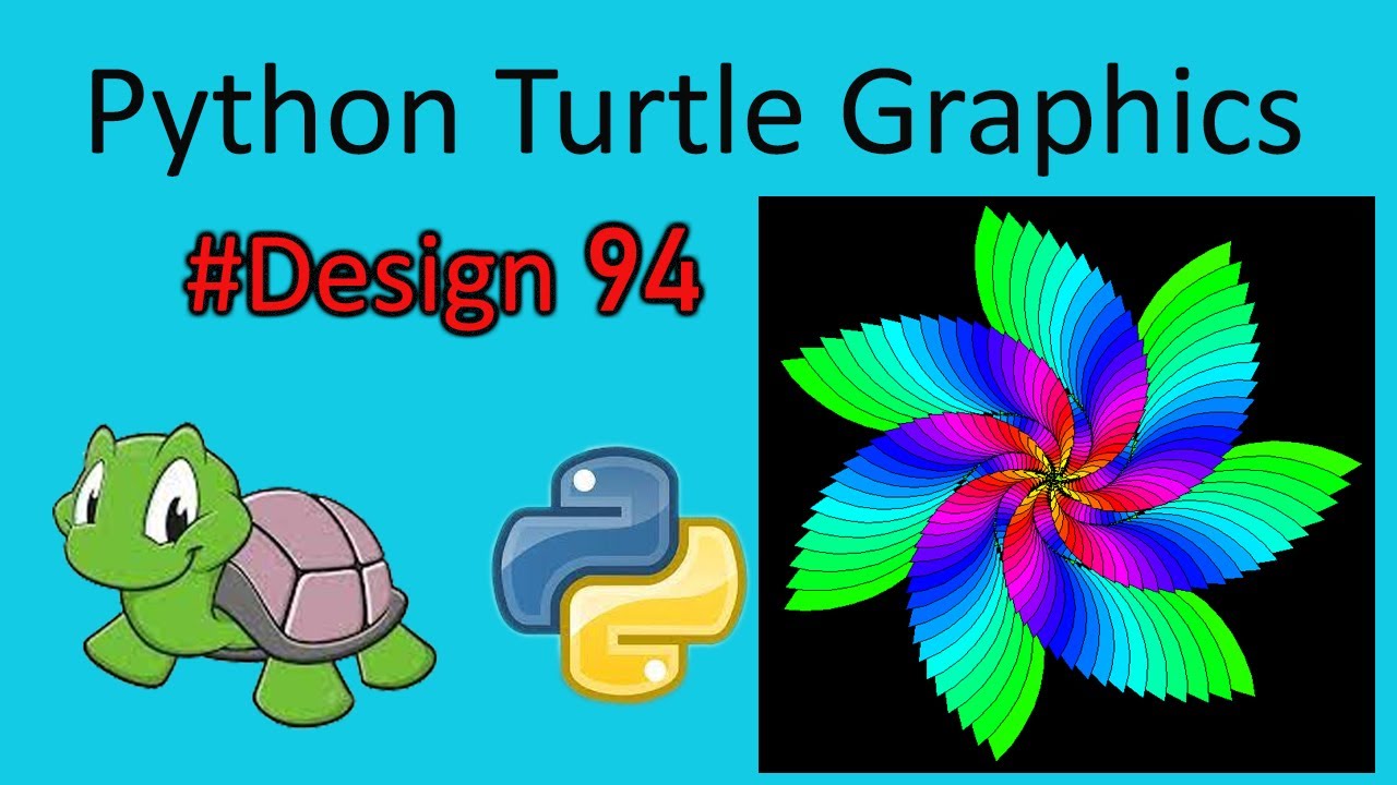 Python Turtle Graphics Tutorial Design94 Python Graphics Youtube
