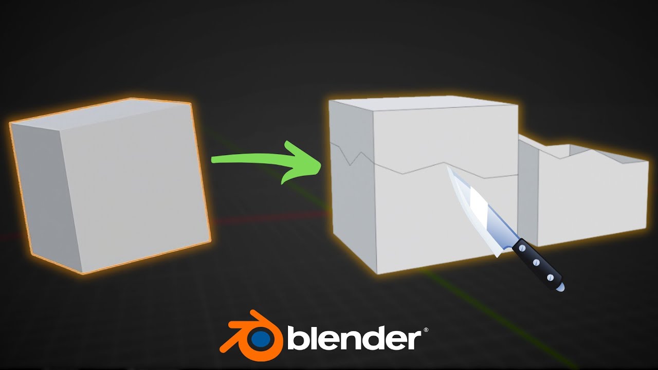 Learn Knife Tool In Blender In 1 Minute Youtube