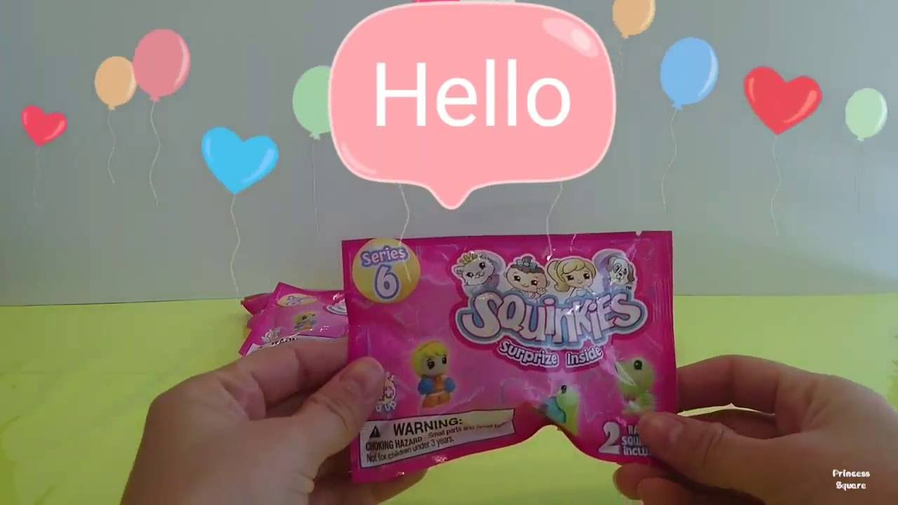 Five Squinkies Series 6 Blind Bag Opening Ten Little Squinkies
