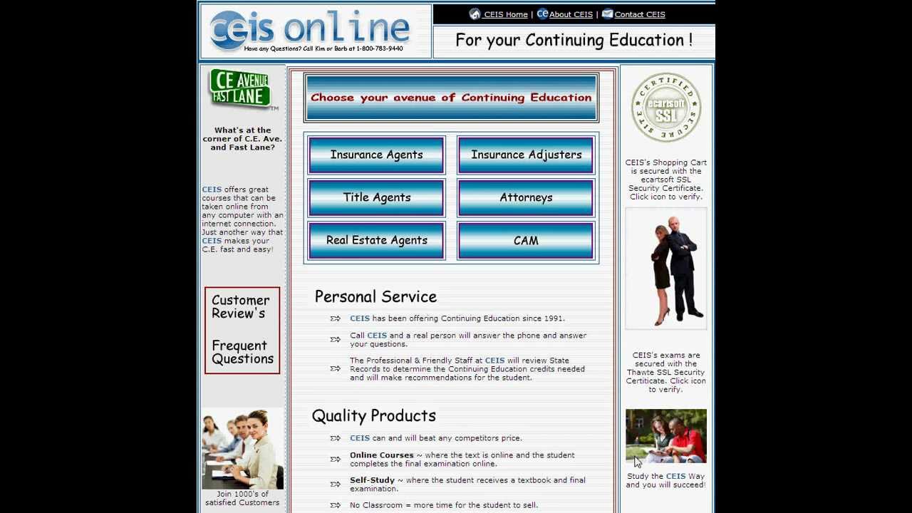 Insurance Continuing Education How Agents Access A Monitored Exam