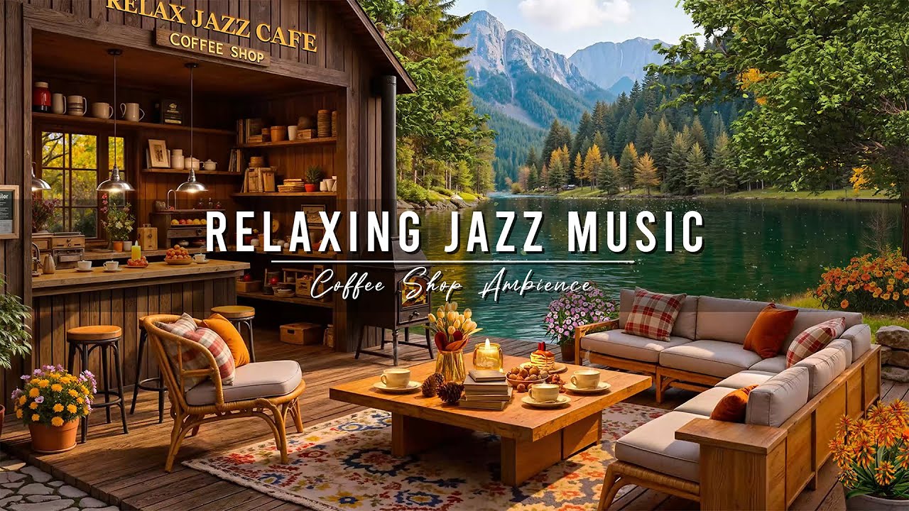 Stress Relief With Smooth Jazz Instrumental Music тшх Cozy Coffee Shop