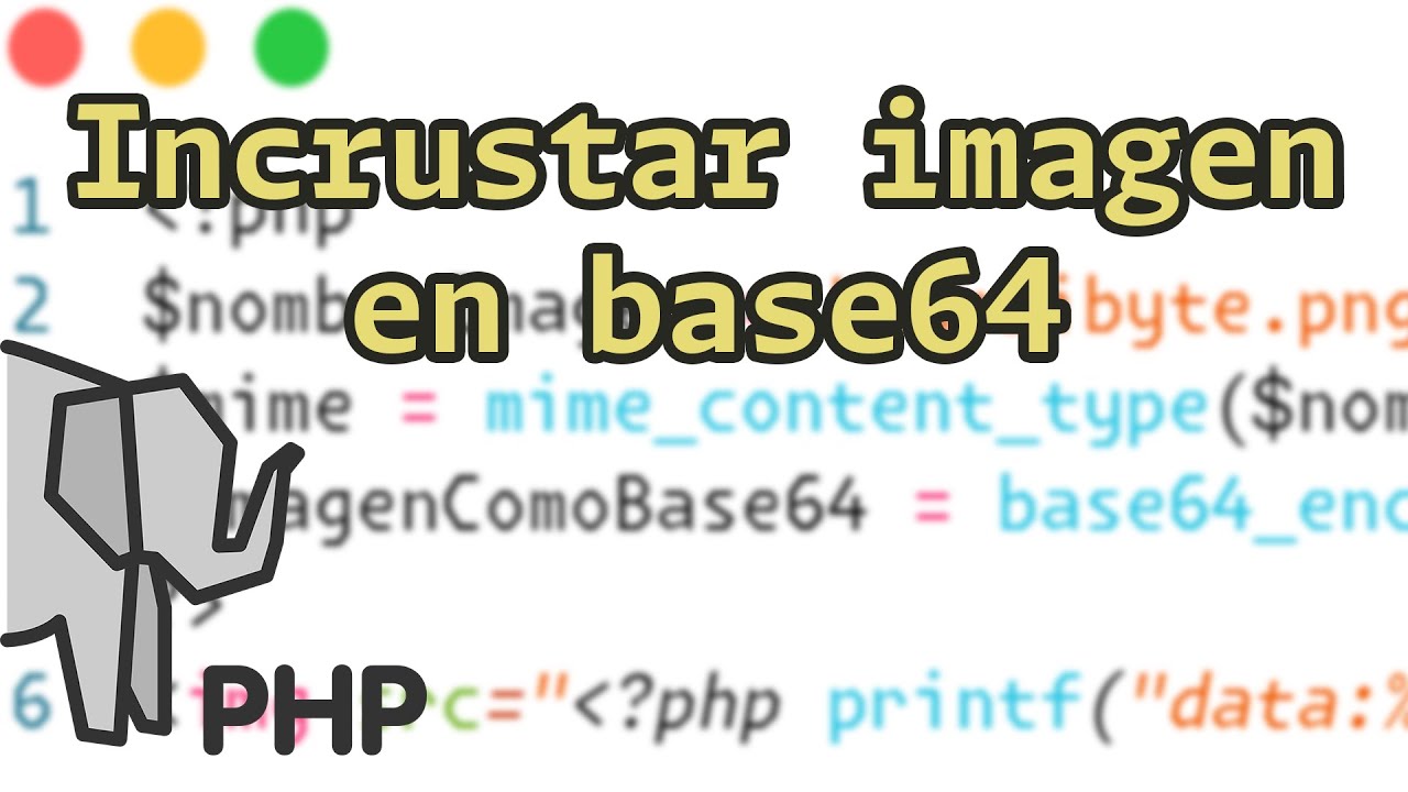 Imagen Base64 Con Php Youtube