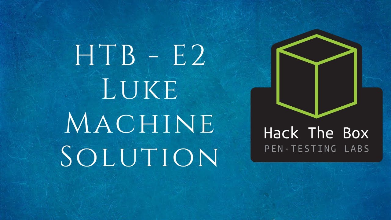 Htb E2 Luke Machine Walk Through Tamil Youtube