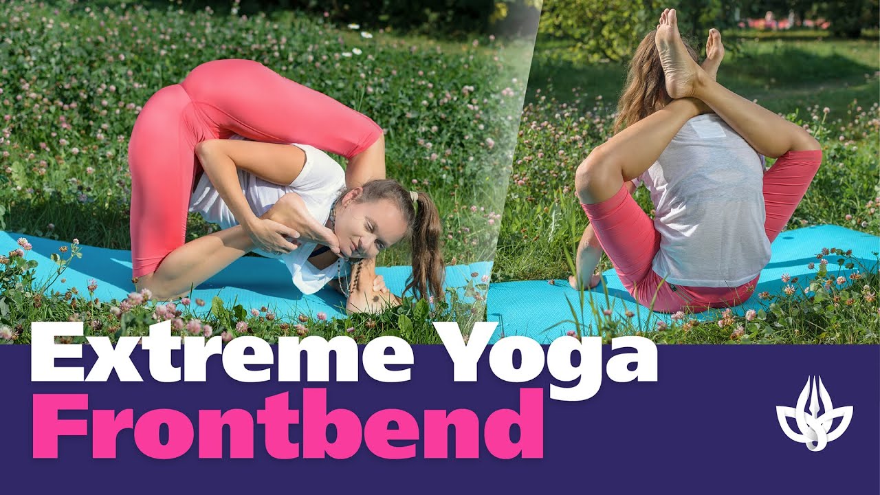 Extreme Yoga Contortion Frontbend Legs Behind Back Performance