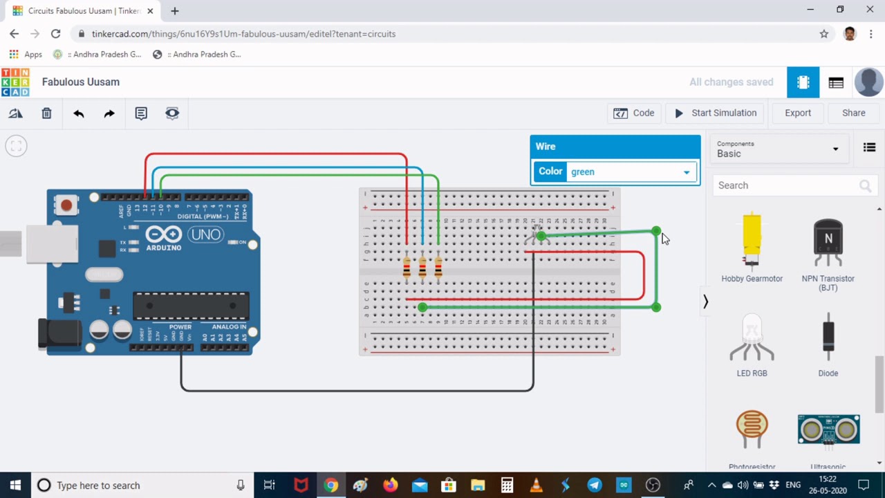 Circuit Design Using Tinkercad Youtube