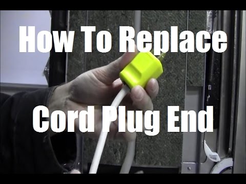 Ricksdiy How To Replace Appliance Power Cord Plug End Youtube