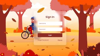 Glassmorphism Login Form Using Html Css Css Animated Login Form Login