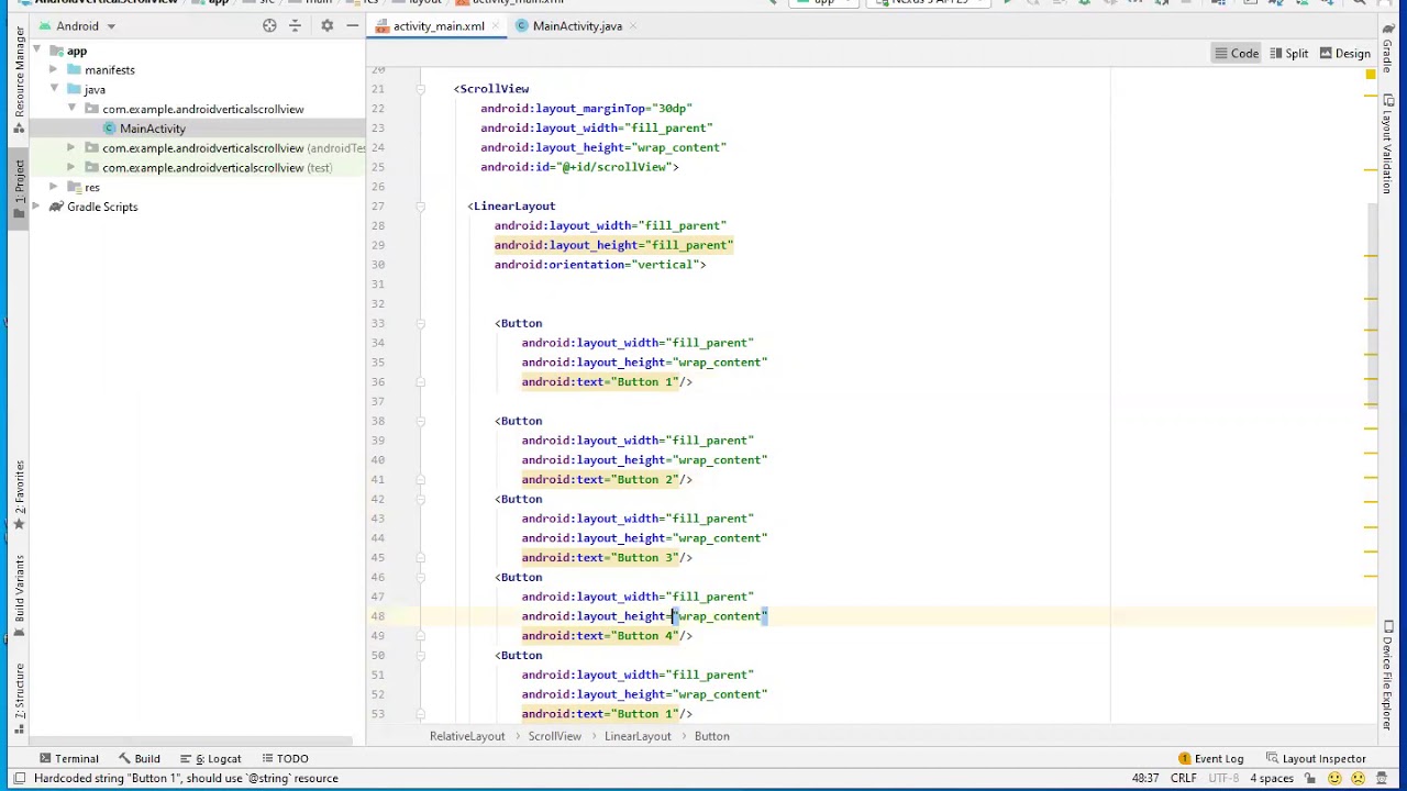 Androidscrollview Youtube