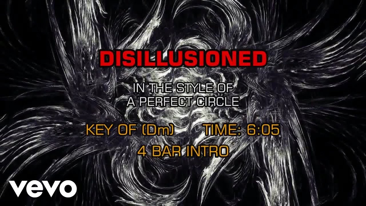 A Perfect Circle Disillusioned Karaoke Youtube