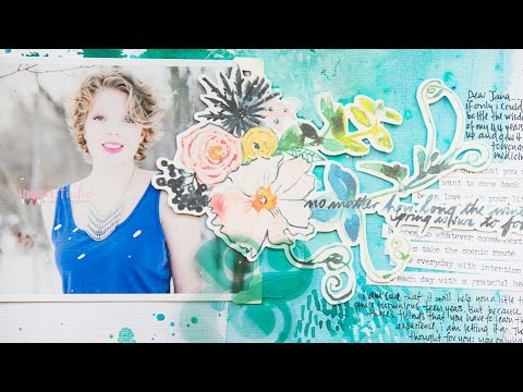 Spring Collection Scrapbook Layout Youtube