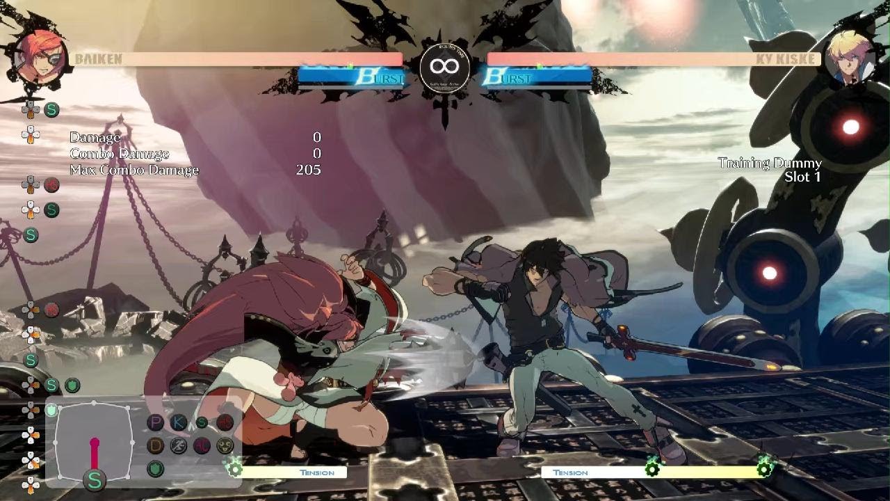 Baiken Round Start Combo Vs 6p Not 100 Real Youtube