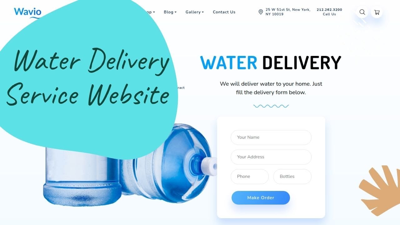 Water Supply Service Website Bottled Water Deliver Website