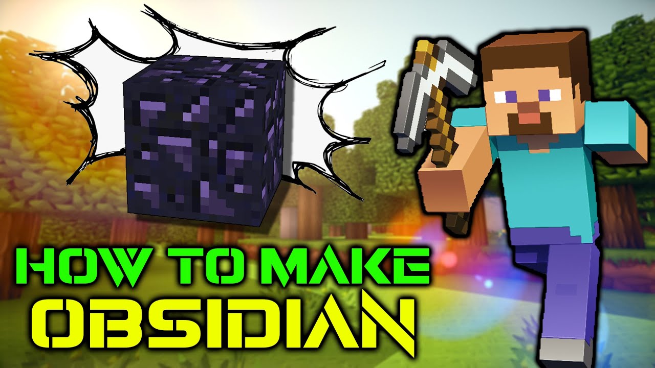 How To Make Obsidian In Minecraft Youtube