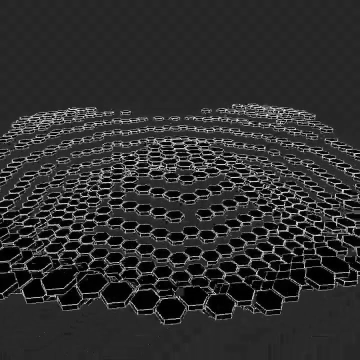 Hexagon Waving Openframeworks Programming Creativecoding Youtube