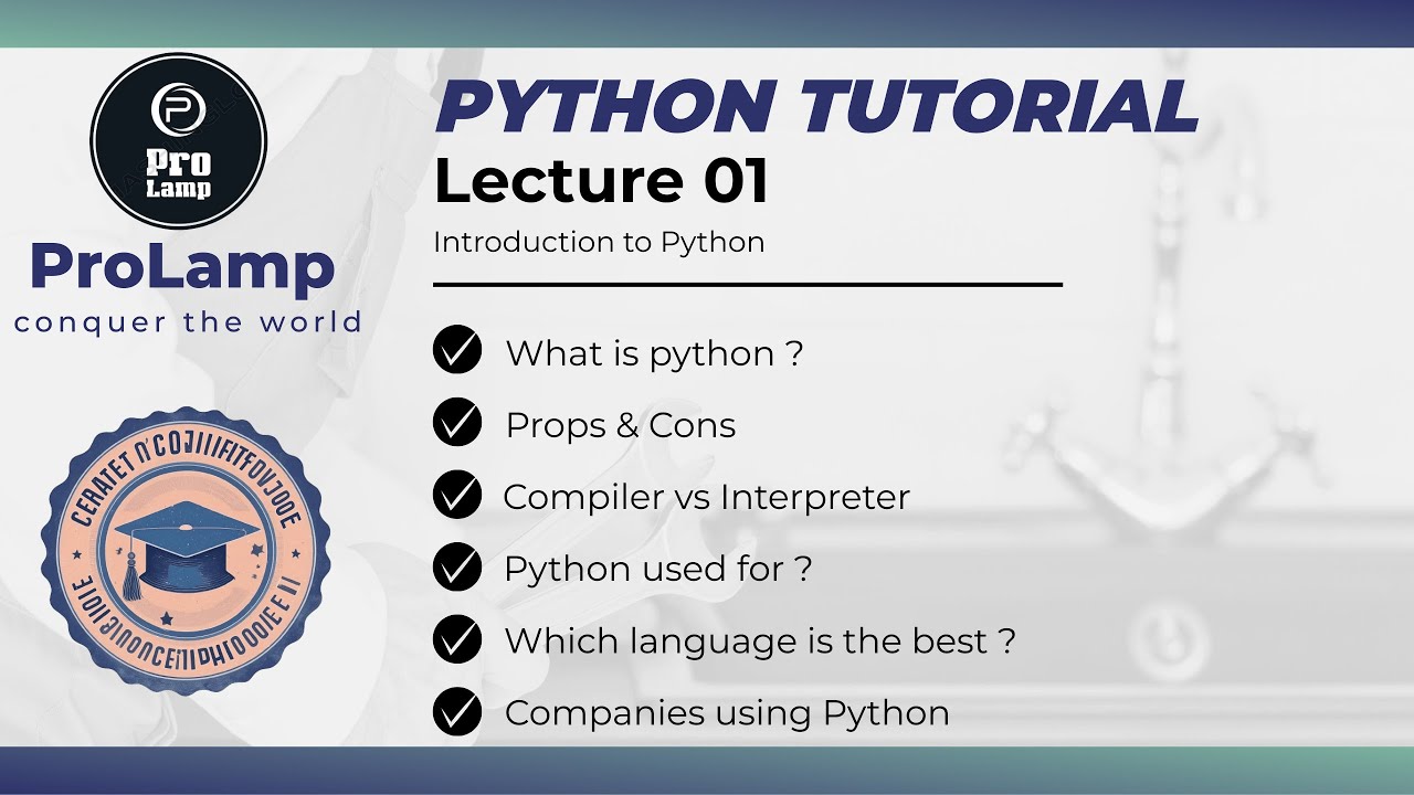Python For Beginners Start Your Coding Adventure With Lecture 01