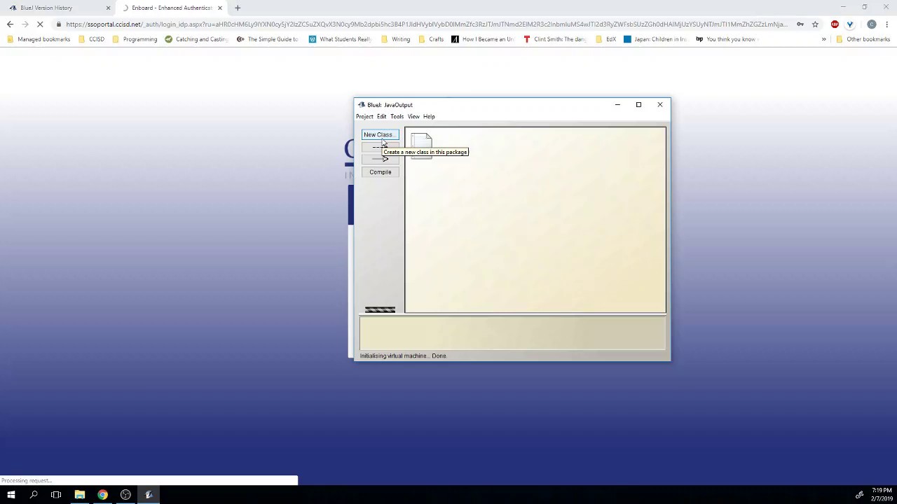 Java Bluej Class Setup Youtube