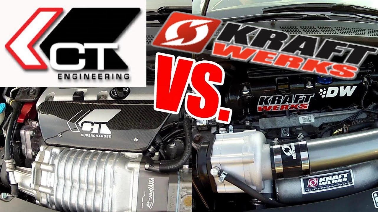Ct Supercharged Civic Si Vs Kraftwerks Supercharged Civic Si Youtube