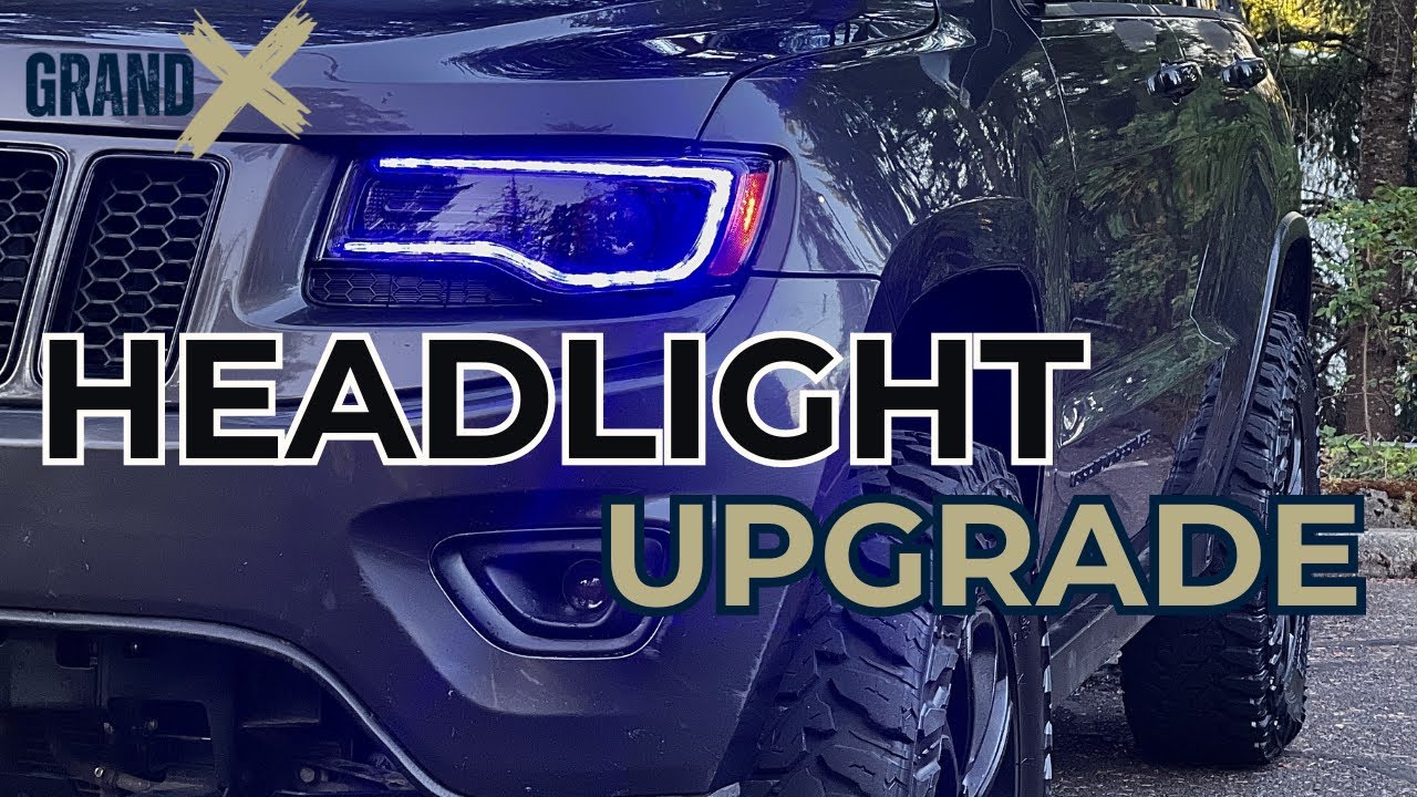 Jeep Grand Cherokee Headlight Upgrade Youtube