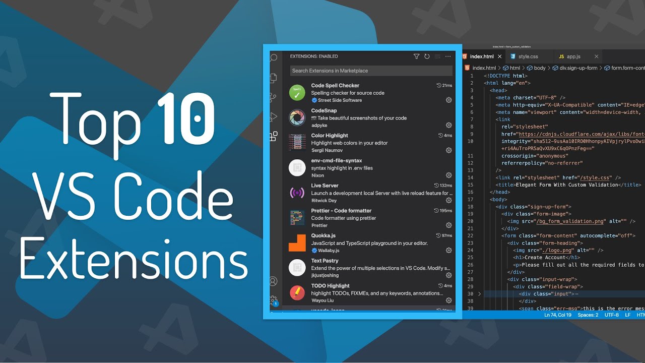 Top 10 Visual Studio Code Extensions You Need To Install Visual Studio