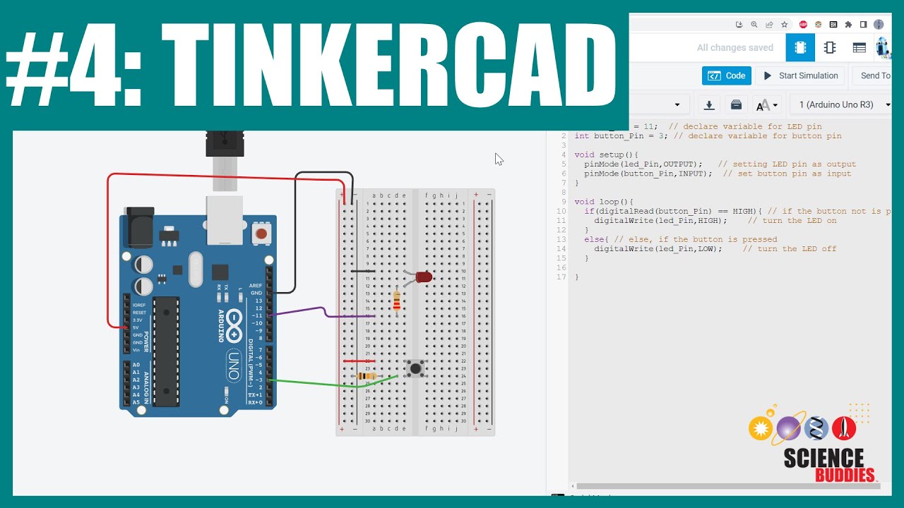 Introduction To Tinkercad Circuits Lesson 4 Youtube