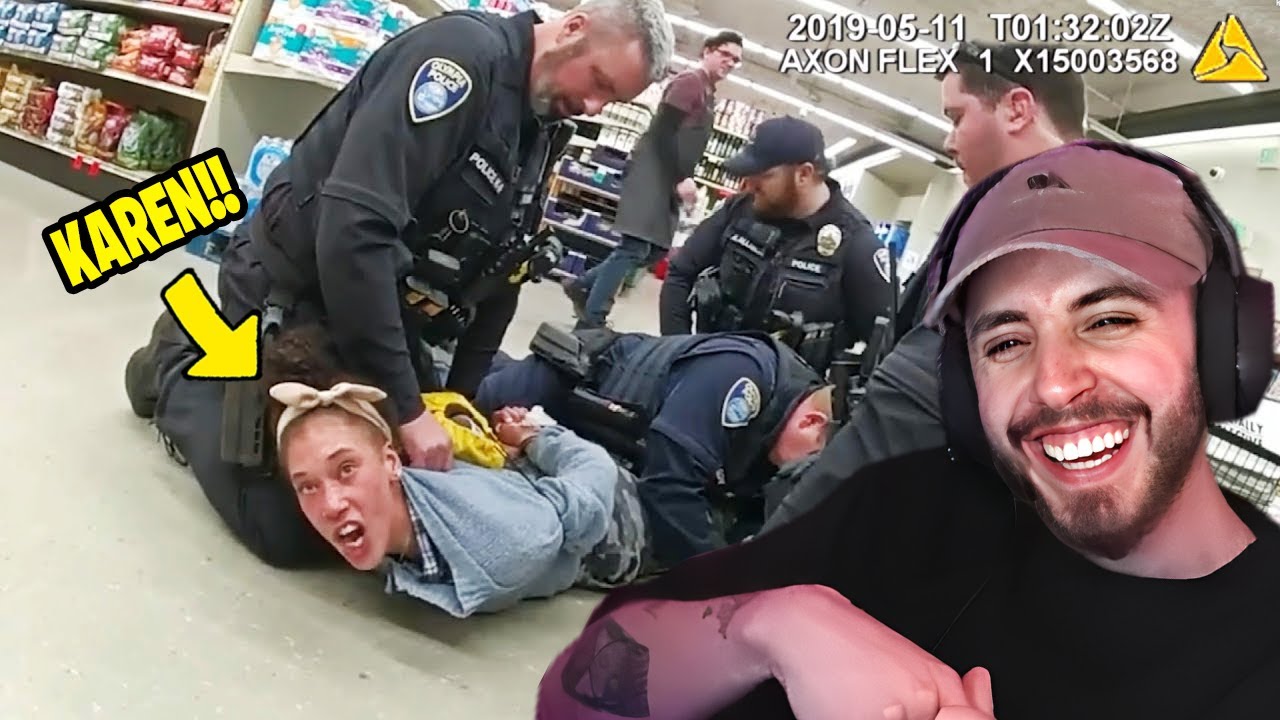 When The Craziest Entitled Karens Get Arrested At Work Youtube