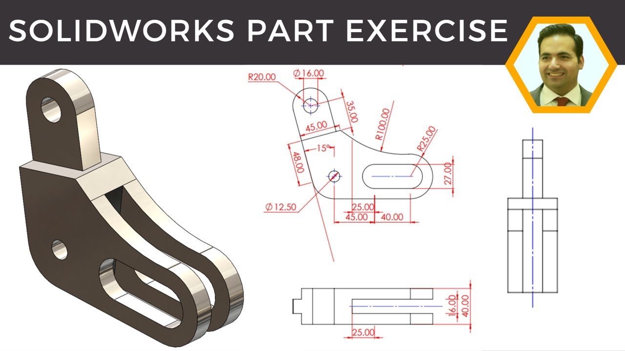 Solidworks Part Design Practice For Beginners Step By Step Tutorial