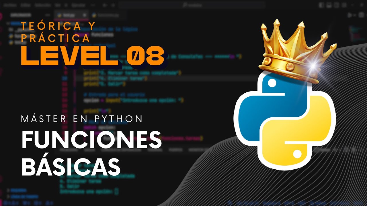 Máster En Python 8 Funciones Básicas Youtube
