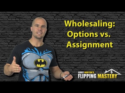 Option Contract Vs Assignment Contract When Wholesaling Houses Youtube