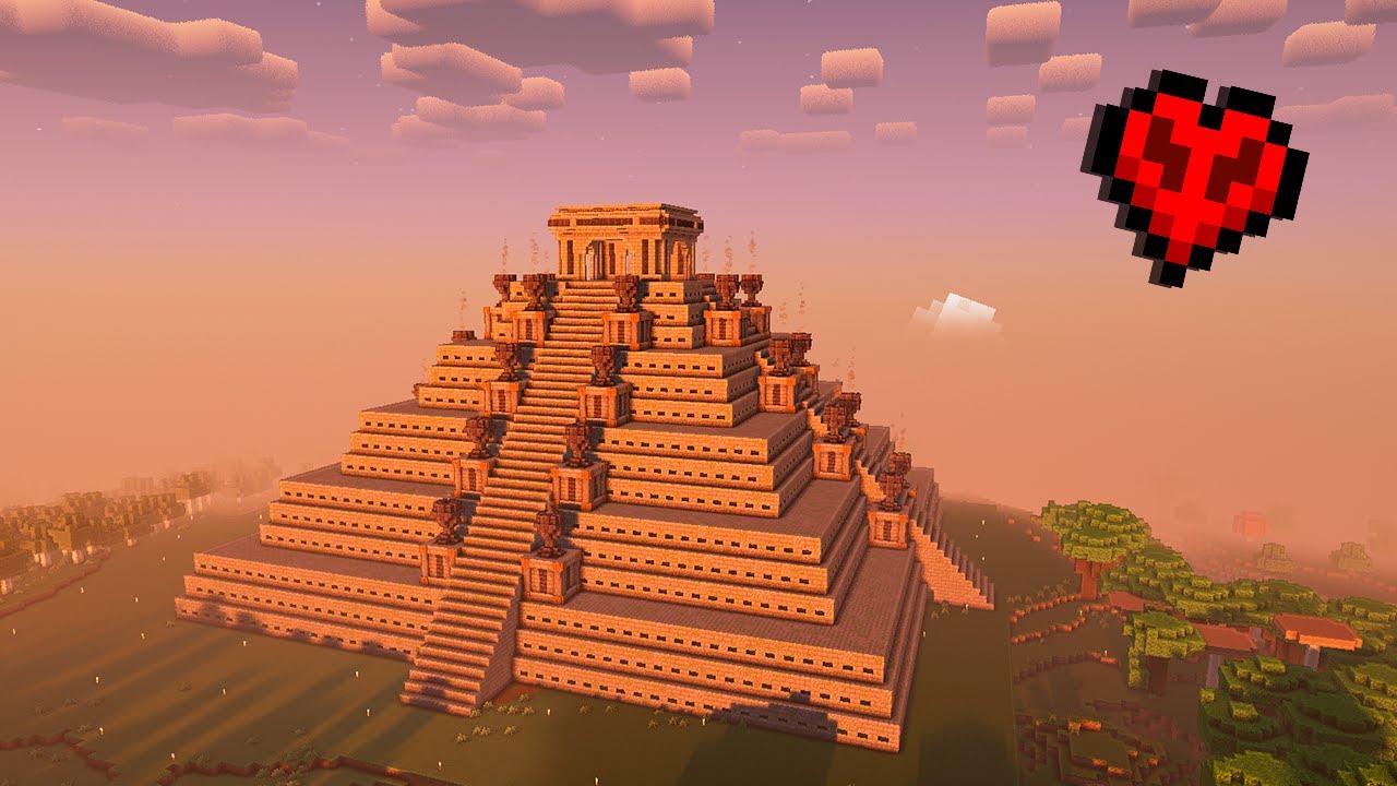 I Built My Base In A Massive Temple In Hardcore Minecraft Youtube